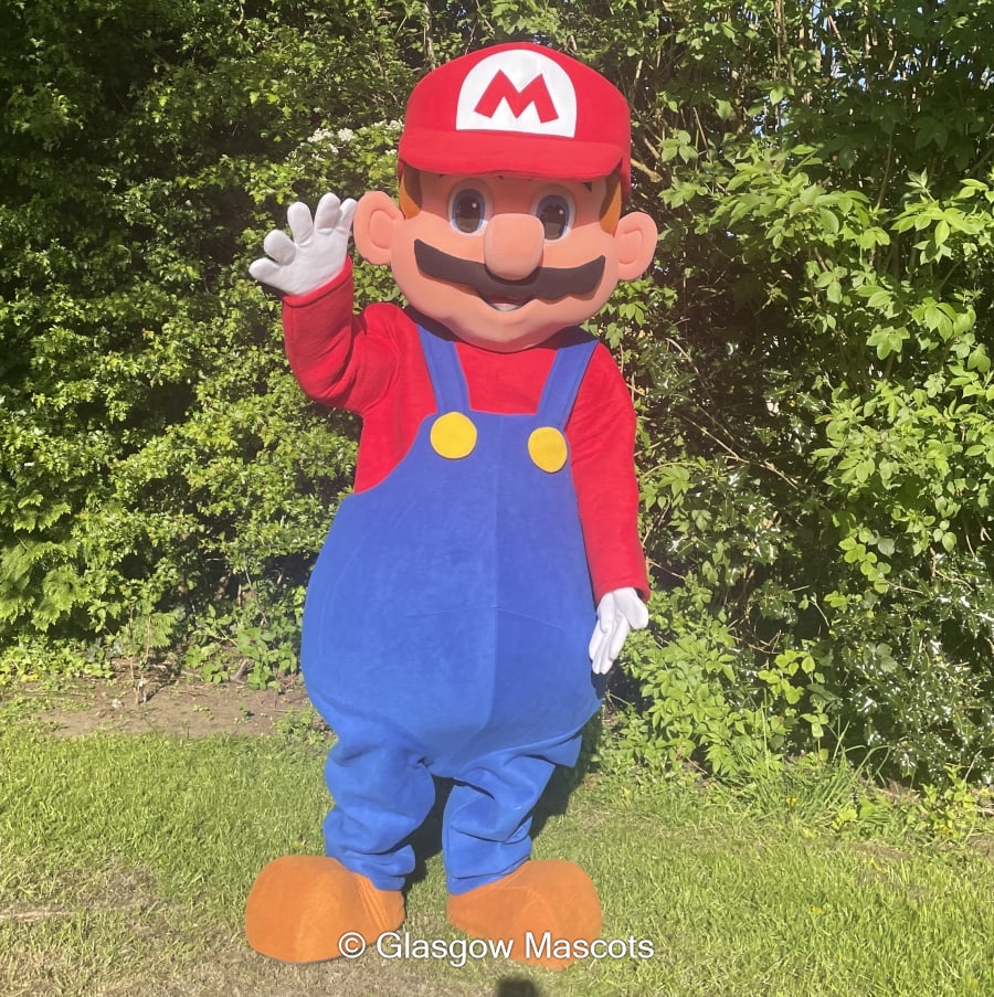 Mario Mascot - Hire in Post Code | Glasgow Mascots
