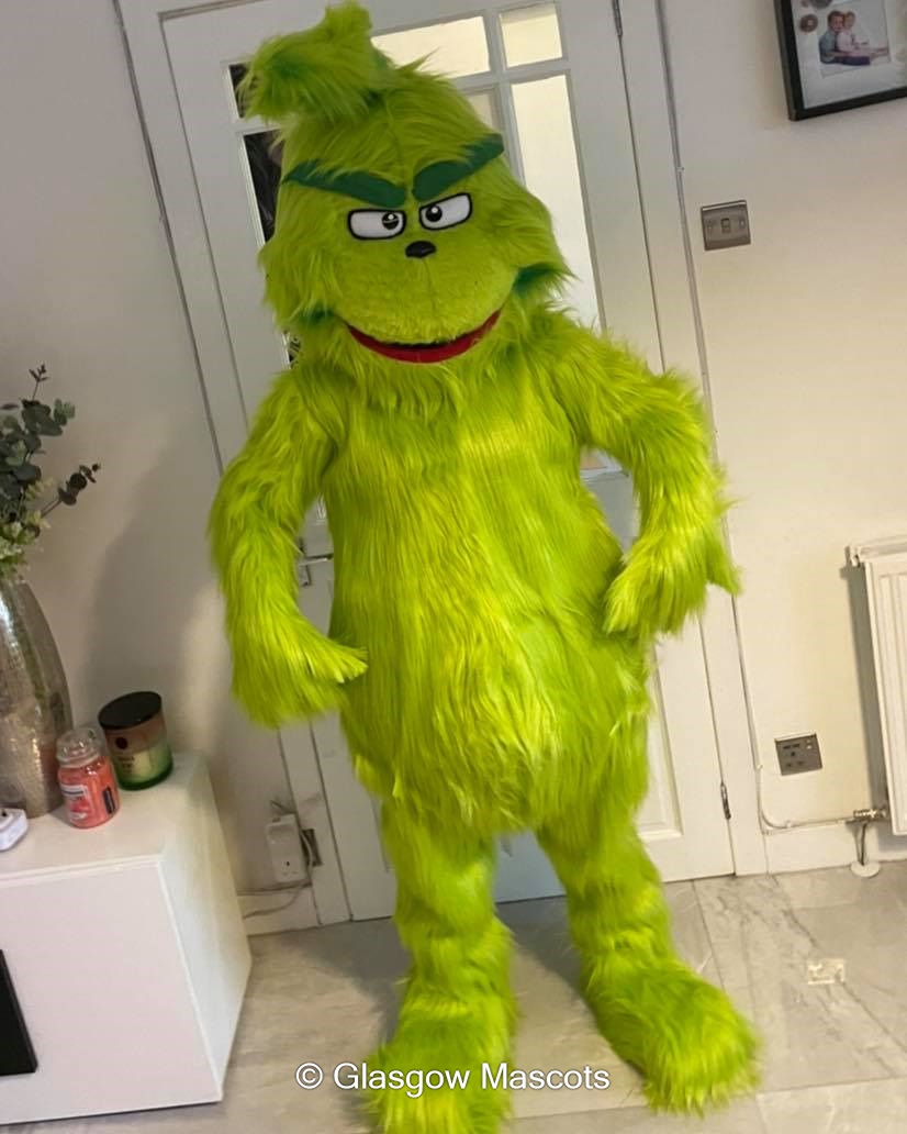 Grinch Mascot - Hire in Post Code
